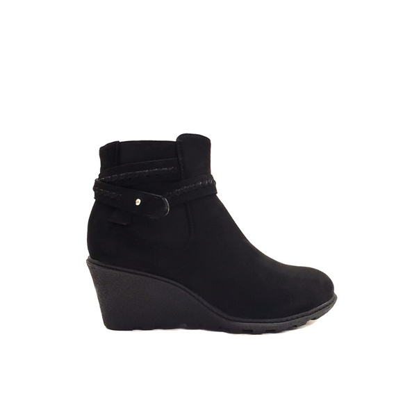 Shoes | New Womens Side Zip Wedge Comfort Bootie | Poshmark